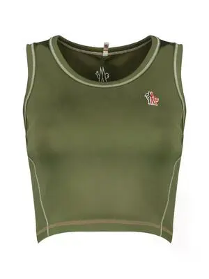 Moncler Polartec® Cropped Tank Top - Green