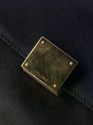 Celine Tricolor Trapeze Satchel Bag