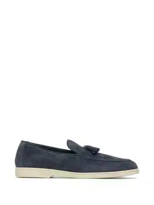 DOUCAL'S Suede Tassel Detail Loafers