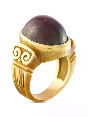 LB EXCLUSIVE 18k Yellow Cabochon Ruby Ring
