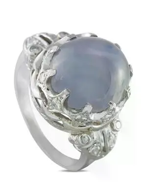 LB EXCLUSIVE Art Deco Sapphire And Diamond Ring