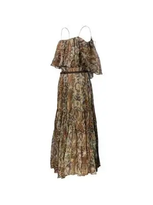 INTO THE EAST Tiered Maxi Dress With Ruffled Overlay