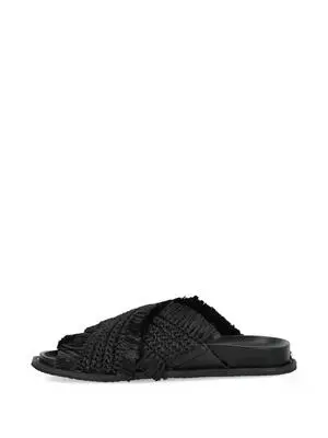 Michael Kors Peyton Fringed Woven Sandals