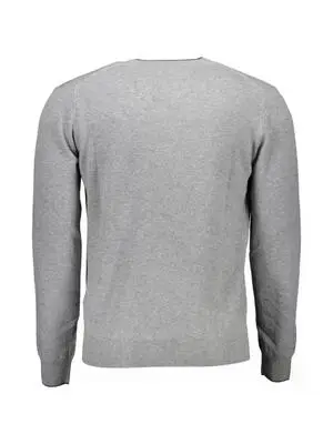 HARMONT & BLAINE Embroidered-logo V-neck Sweater
