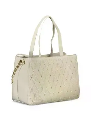 MARIO VALENTINO Nebraska Studded Tote Bag - White
