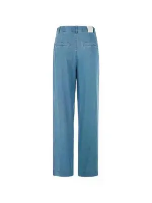 MARCCAIN Pleated Wide-leg Jeans - Blue