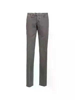 AL DUCA D’AOSTA 1902 Drill Texture Trousers - Grey