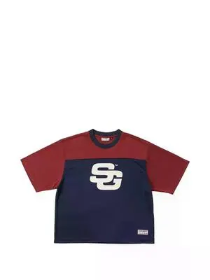 SUMMIT GAMES Logo Print Mesh T-shirt - Blue