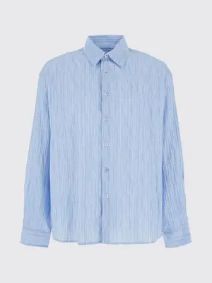 COOR Pleated Cotton Blend Shirt