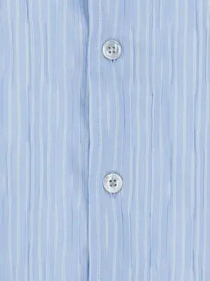COOR Pleated Cotton Blend Shirt
