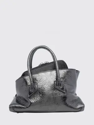 Attico La Passeggiata Mini Crackled Leather Bag
