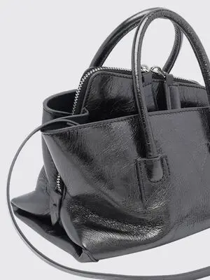 Attico La Passeggiata Mini Crackled Leather Bag