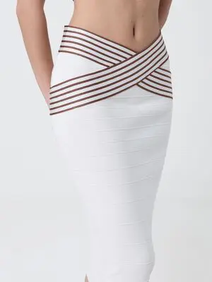 Elisabetta Franchi Jersey Midi Skirt - Ivory
