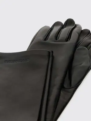 Balenciaga Leather Gloves - Black