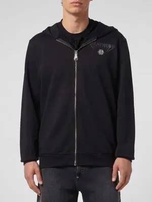 Philipp Plein Zip-up Hoodie - Black