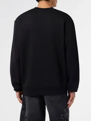 Philipp Plein Crewneck Sweatshirt With Embellished Logo Detail