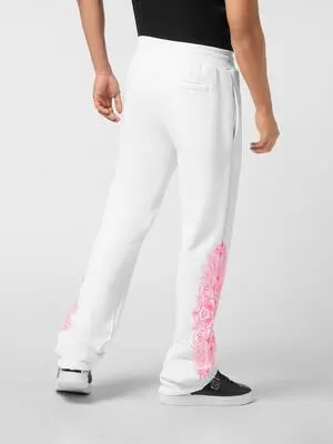 Philipp Plein Embellished Sweatpants - White