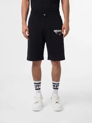 Philipp Plein Cotton Jogging Shorts