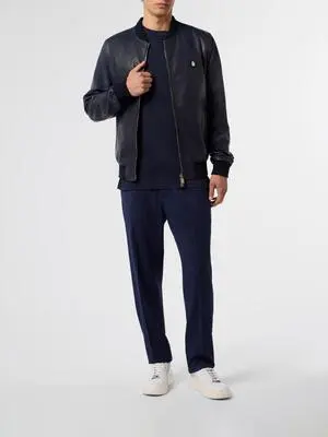 BILLIONAIRE Nappa Leather Bomber Jacket