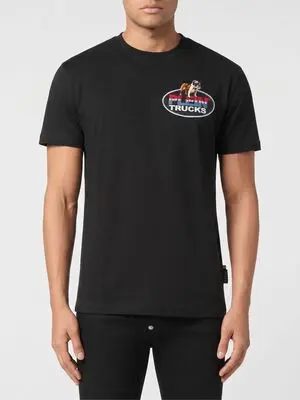 Philipp Plein Cotton T-shirt With Logo - Black