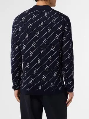 BILLIONAIRE Merino Wool And Silk Polo Shirt With Logo