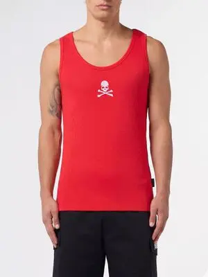 Philipp Plein Skull Cotton Tank Top