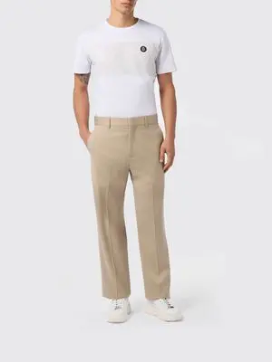 BILLIONAIRE Virgin Wool Tailored Trousers - Beige