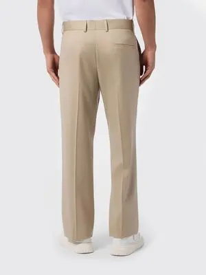 BILLIONAIRE Virgin Wool Tailored Trousers - Beige