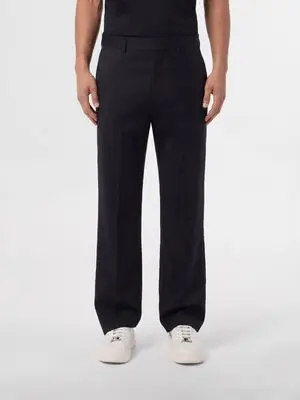 BILLIONAIRE Virgin Wool Tailored Trousers - Black