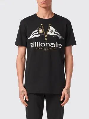 BILLIONAIRE Cotton T-shirt With Logo - Black