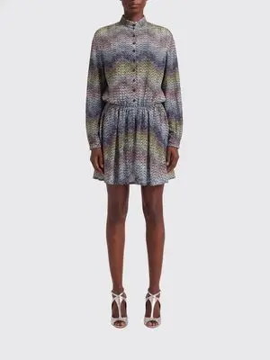 Missoni Long Sleeve Printed Mini Dress
