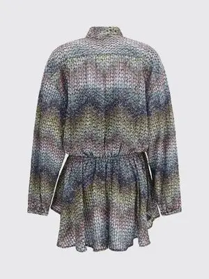 Missoni Long Sleeve Printed Mini Dress
