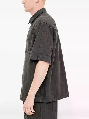 JUUN.J Geometric-patterned Short-sleeved Shirt
