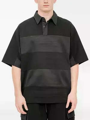 JUUN.J Panelled Polo Shirt - Black