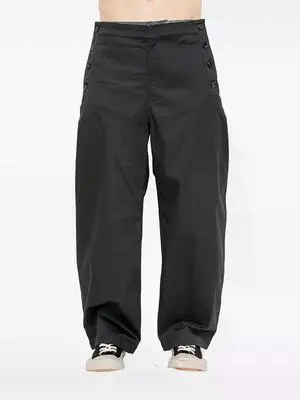 JUUN.J Camouflage Print Layered Panel Trousers