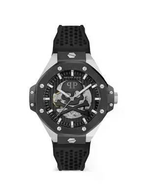 Philipp Plein Skeleton Royal 46mm Watch - Black
