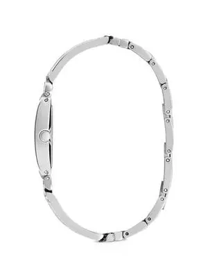 Guess Rectangular Face Watch With Crystal Embellished Bracelet