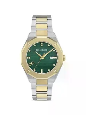 FERRAGAMO Versilia 3h 40mm Watch - Green
