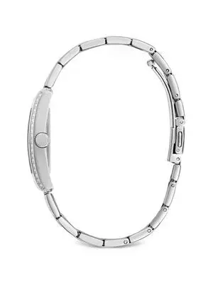 Guess Logo Detail 27mm Watch With Crystal-embellished Bezel