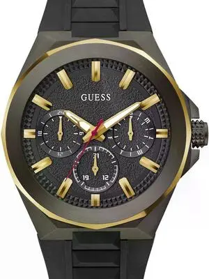 Guess Logo-detail 46mm Watch - Black