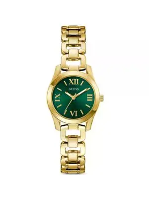 Guess Chain-link Quartz Watch - Green