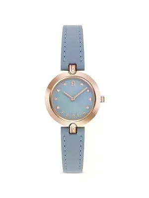 Furla Logo Links 28mm Watch With Dial - Blue