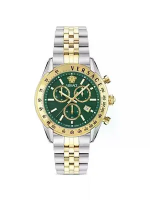 Versace Chrono Master 44mm Watch - Green