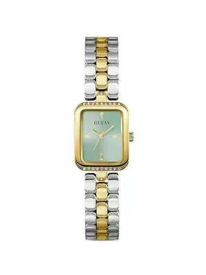 Guess Isla 22mm Watch With Crystal-embellished Bezel - Green