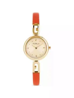 Furla Bangle Leather Watch - Gold