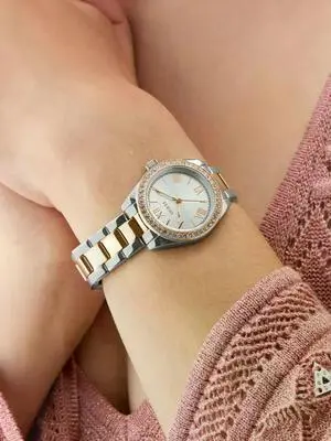 Guess Luna 30mm Crystal Embellished Watch