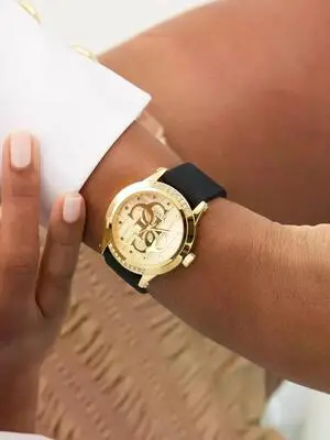 Guess Annette 36mm Watch With Crystal-embellished Bezel