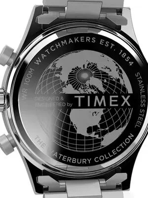 Timex® Waterbury Traditional Fly Back 43mm Chronograph Watch