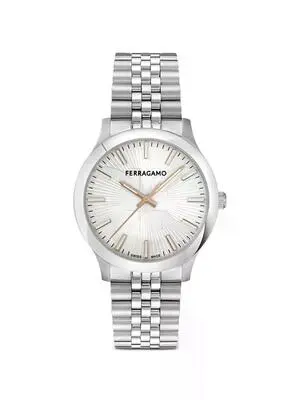 FERRAGAMO Logo-detail 40mm Watch - White