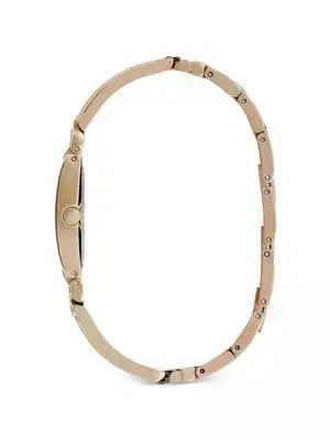 Guess 32mm Rectangular Watch With Crystal Embellishments